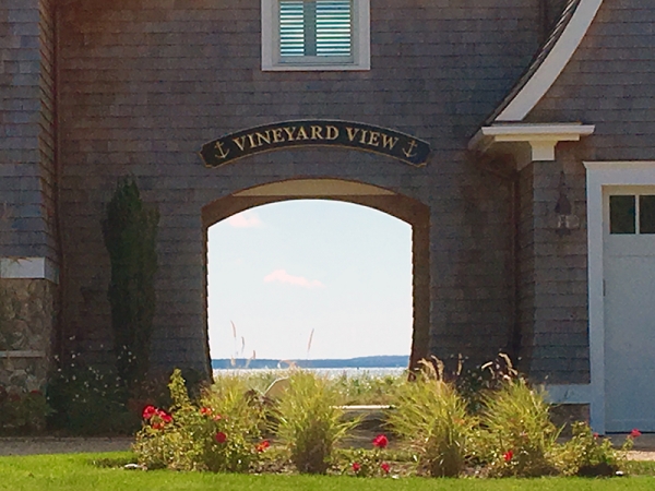 Carved Handpainted Gold Leaf Sign – Locust Street Sign
